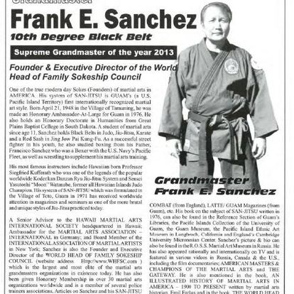 Grandmaster Frank E. Sanchez | MARQUEZ MARTIAL ARTS ACADEMY